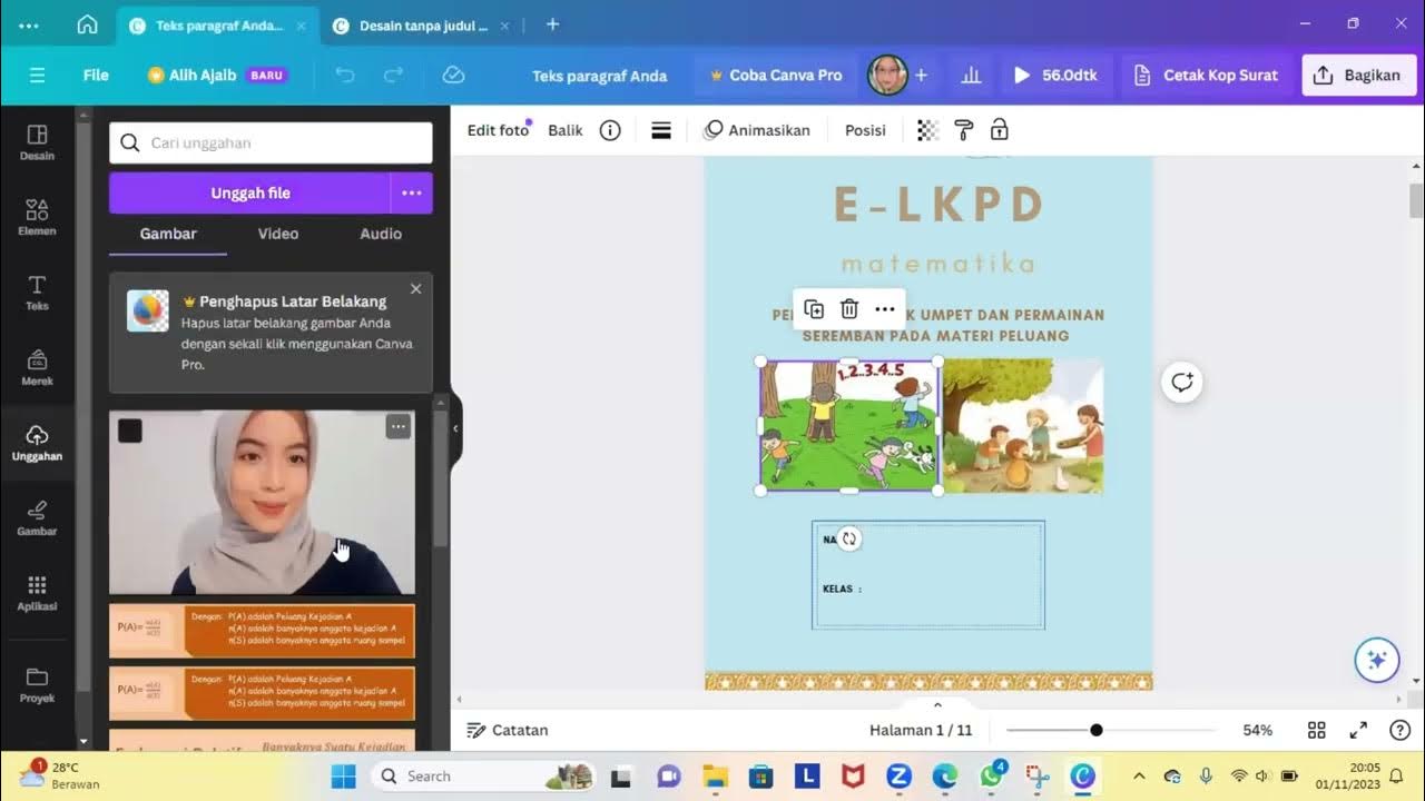 CARA MEMBUAT E-LKPD MENGGUNAKAN CANVA - YouTube
