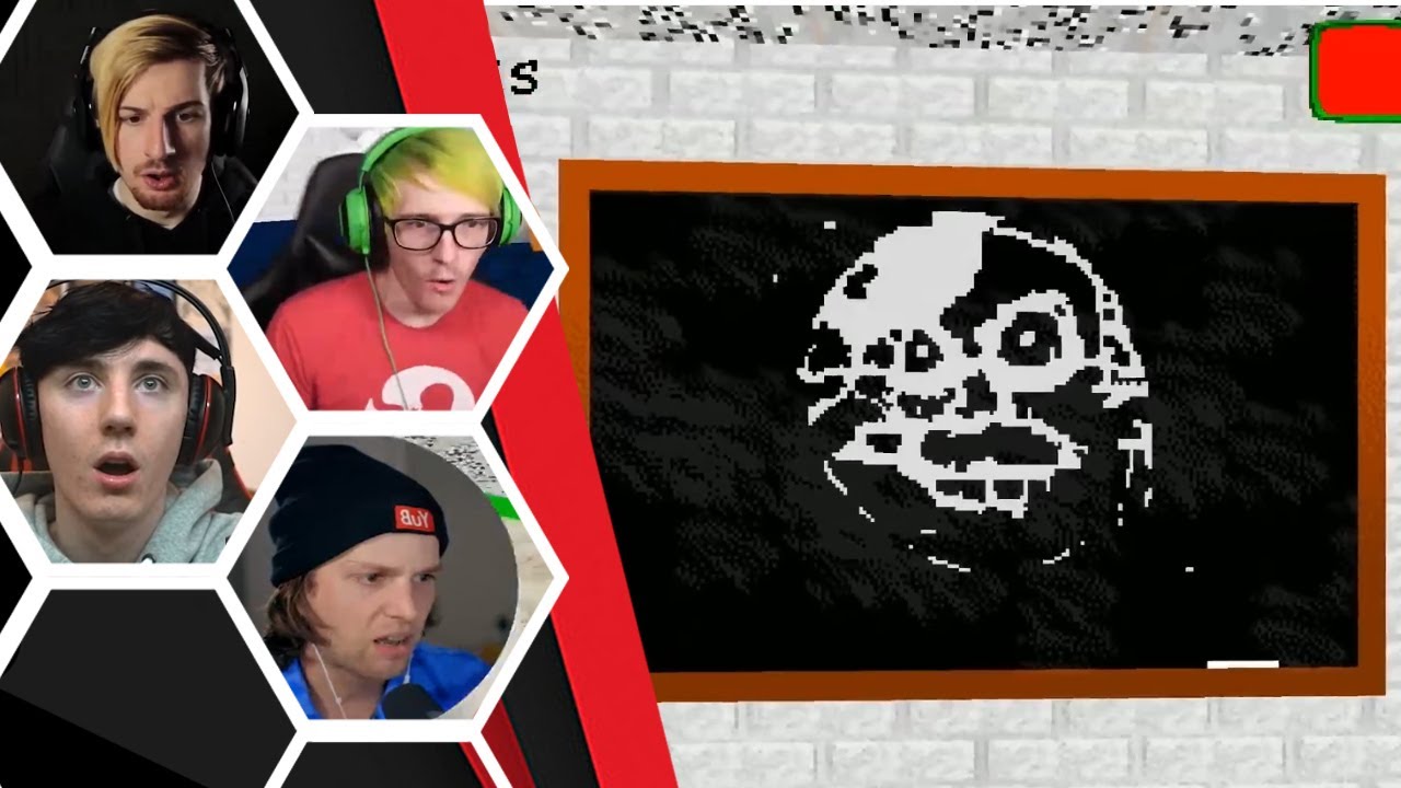 Let's Players Reaction To Meeting The New Character Chalkles | Baldi's ...