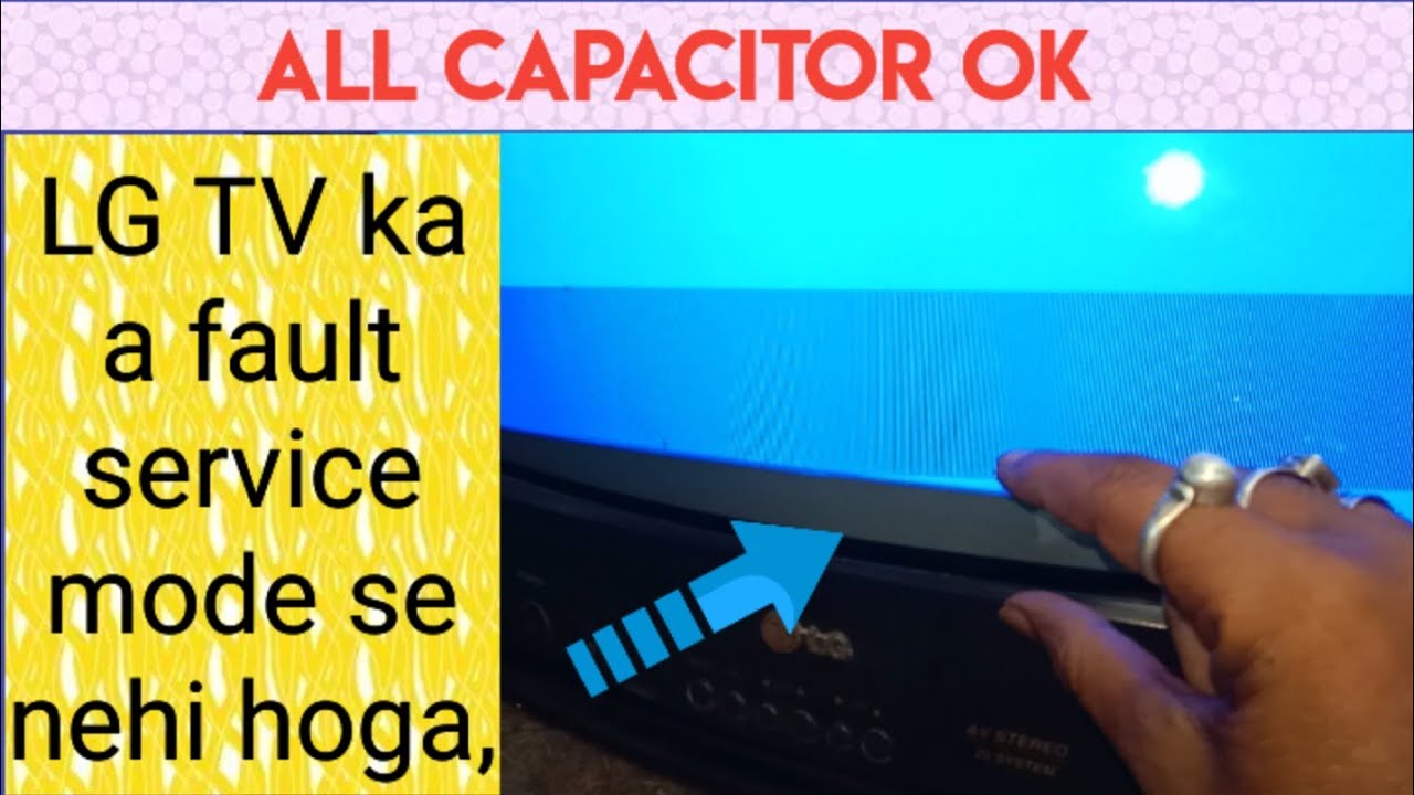 LG Colour TV Vertical (Height) Problem Repair | Only One Part ...