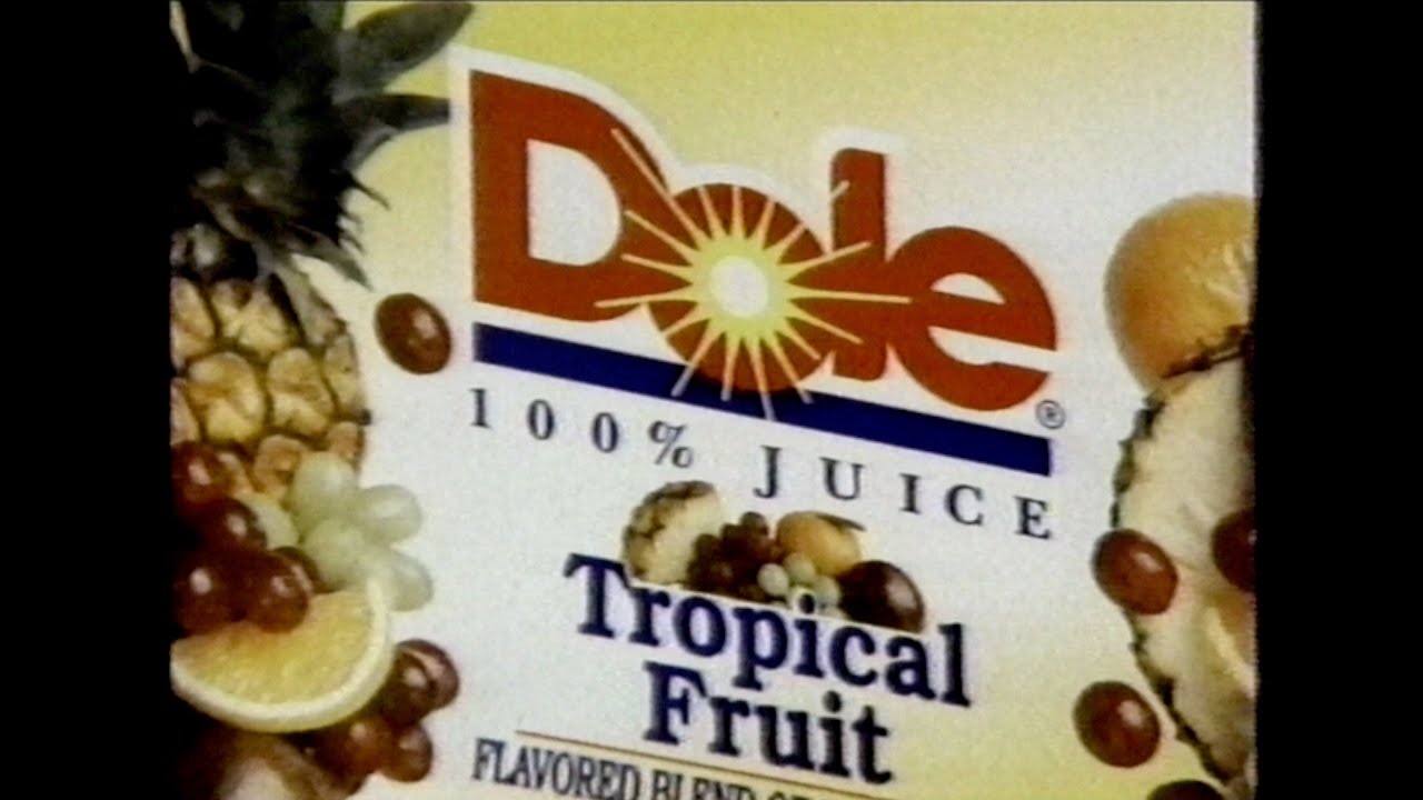 Dole Tropical Fruit Juice Commercial (1993) - YouTube