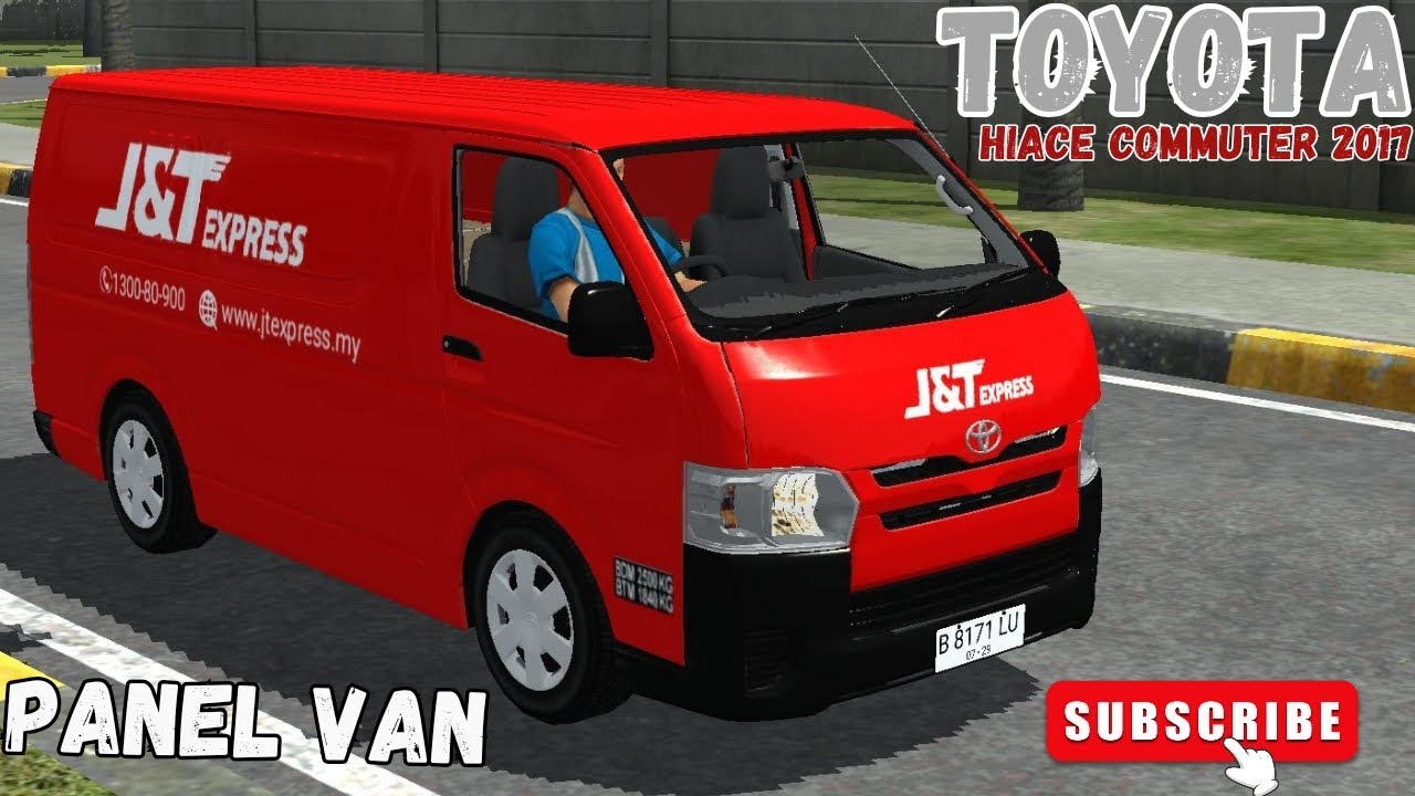 Mod BUSSID - Toyota Hiace Commuter 2017 Panel Van - YouTube