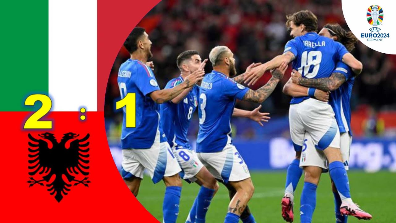 Italy vs Albania 2-1 Highlights Goals | UEFA EURO 2024 - YouTube