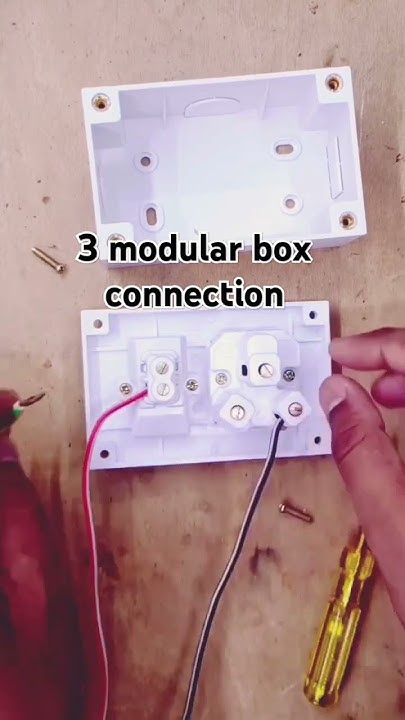 3 modular box connection# Electrician work - YouTube