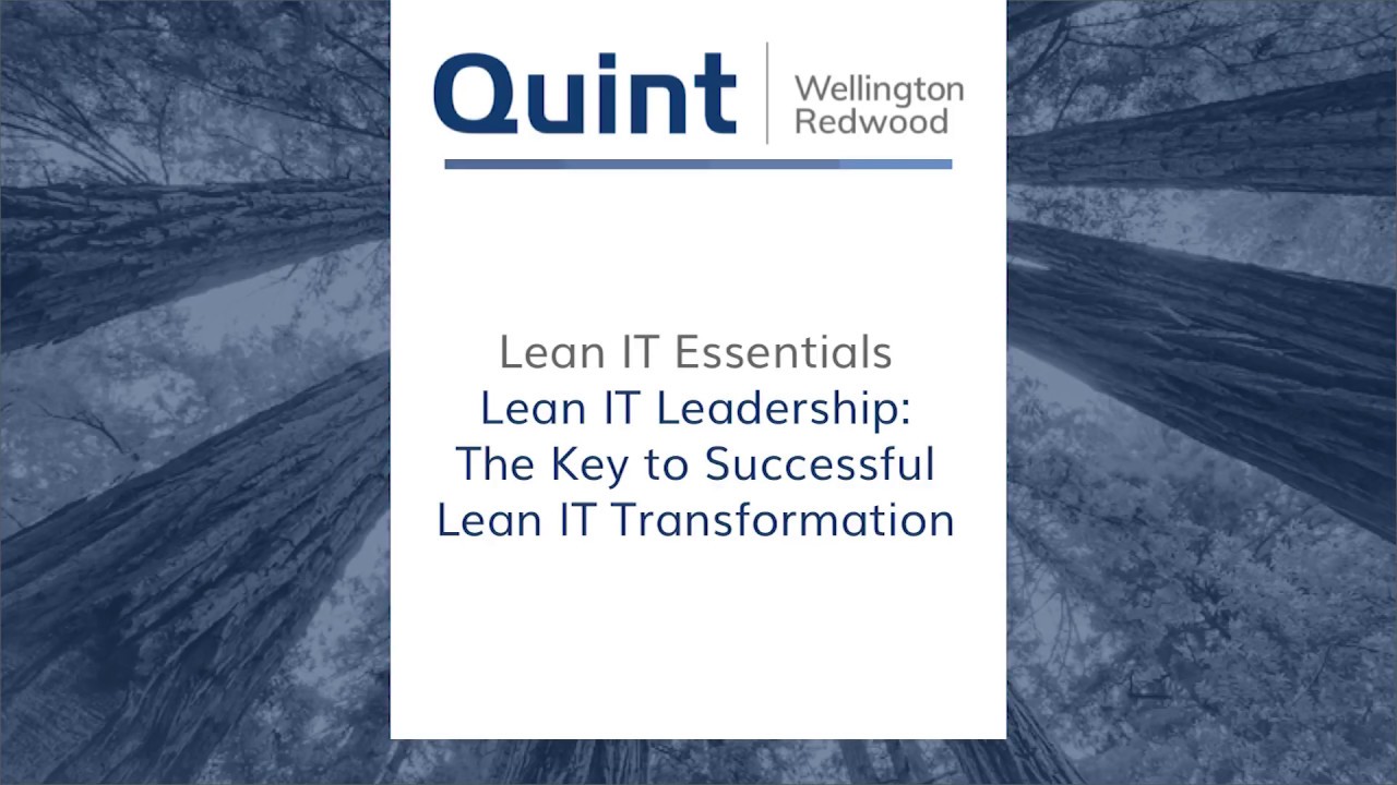 Lean IT Essentials - Lean IT Leadership as the Key to successful Lean ...
