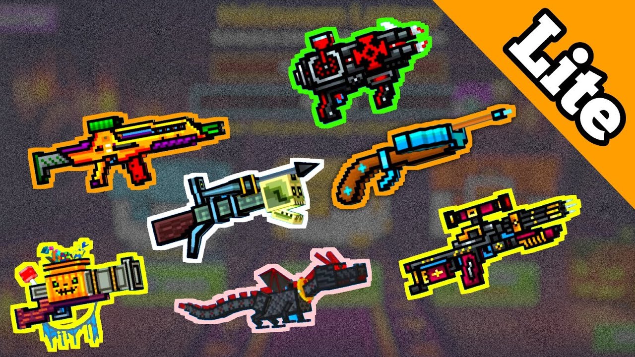 Rare & Epic Lottery Weapons - Pixel Gun 3D - YouTube