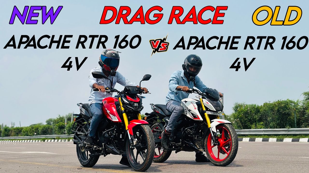 New 2025 Apache RTR 160 4v vs Old Apache RTR 160 4v DRAG RACE VIDEO ...