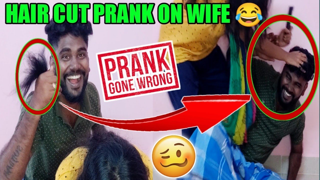 Hair cut prank on wife 😂| Prank gone extremely wrong 💔 | She got Angry ...