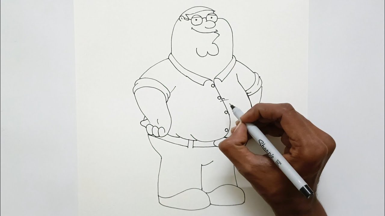 How to Draw Peter Griffin | Peter Griffin Drawing - YouTube