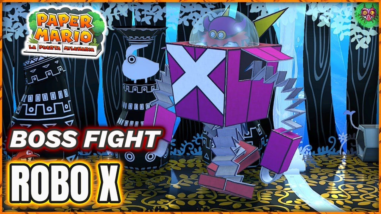 ROBO X boss fight | Paper Mario: La puerta Milenaria Remake [NSW] - YouTube