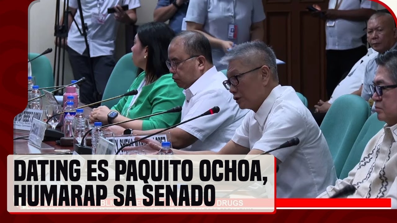 Dating executive secretary Paquito Ochoa, humarap na sa pagdinig ng ...