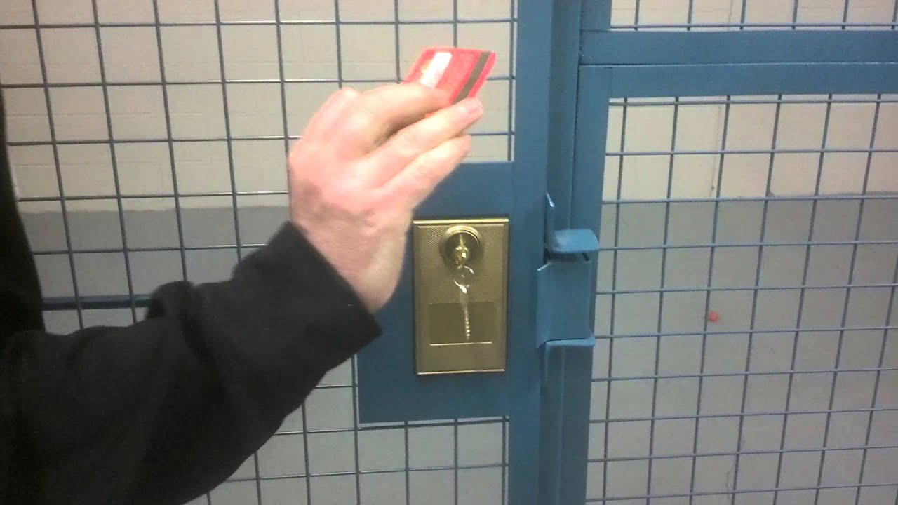 Armory sliding door locks - keyless entry - YouTube