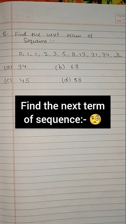 Tricks to Find the next term of sequence | Sequence and series | Number Series question #shorts ...