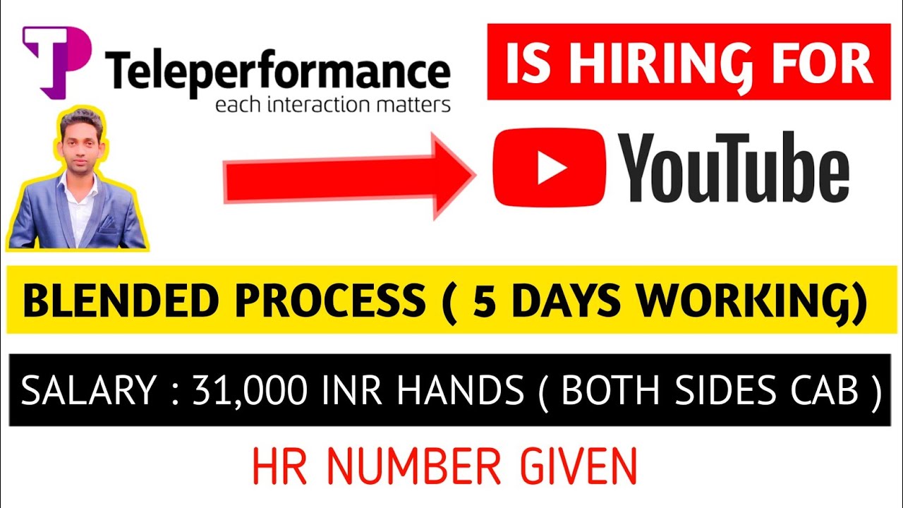 Teleperformance Is Hiring For YouTube Blended Process || Jobs in ...
