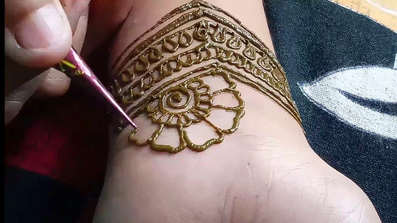 #Beautif style Arabic mendhi design 2020 # simple Arabic mendhi design ...