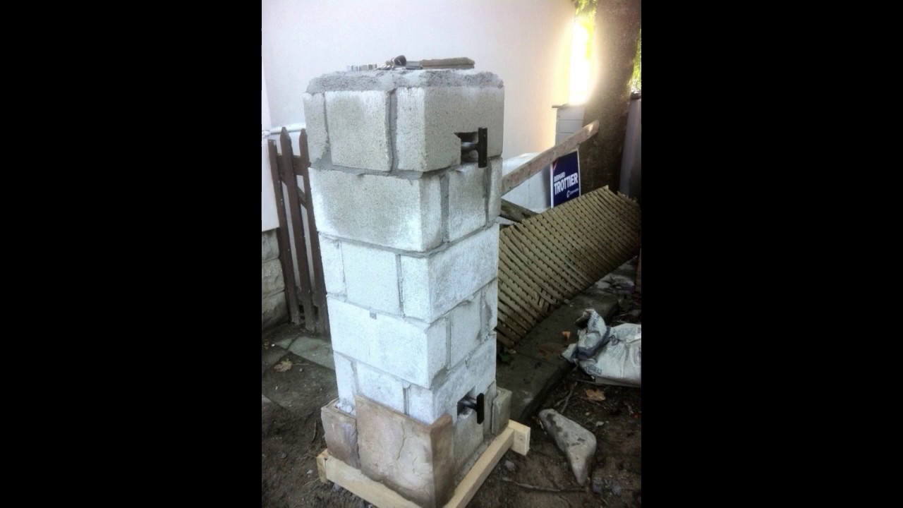 How to build a column post for a Iron. - YouTube
