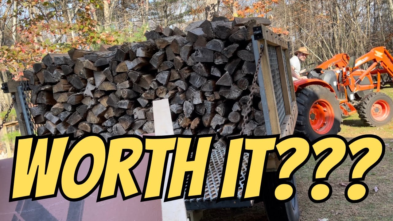 Is it worth stacking your firewood? - YouTube