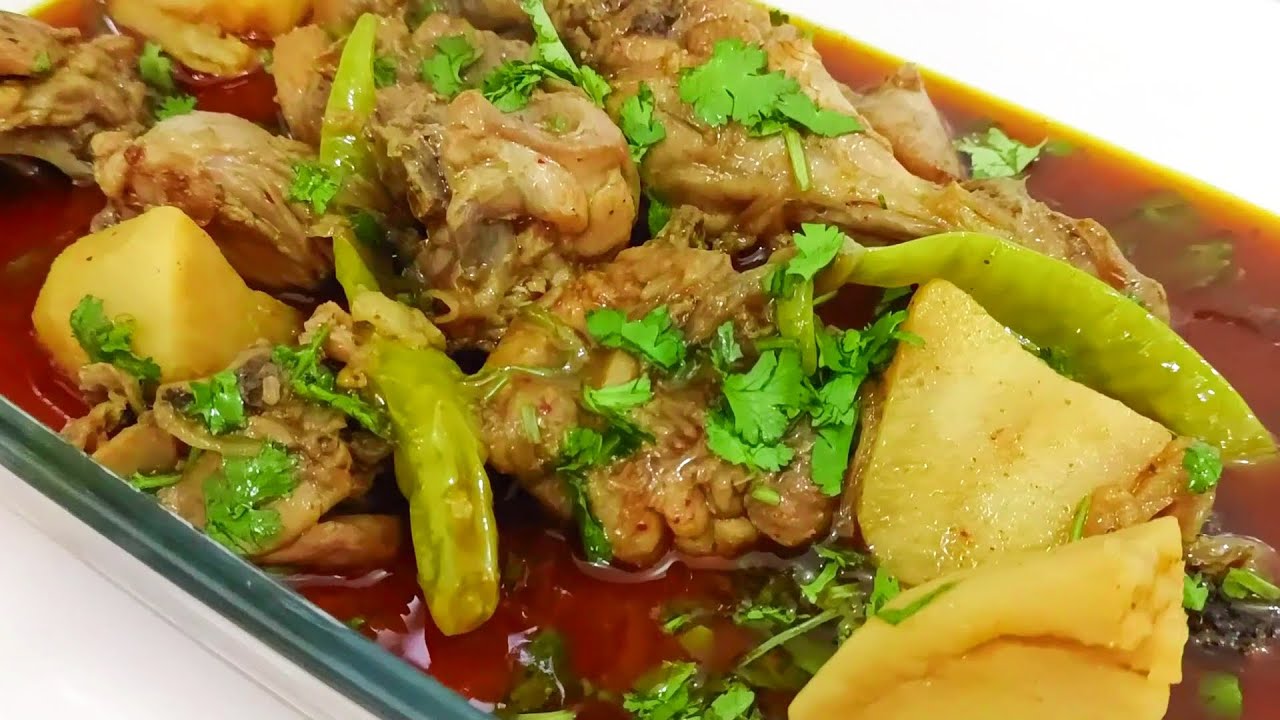Chicken Aloo U P Style Recipe चिकन आलू Chicken Aloo Ka Salan Aloo