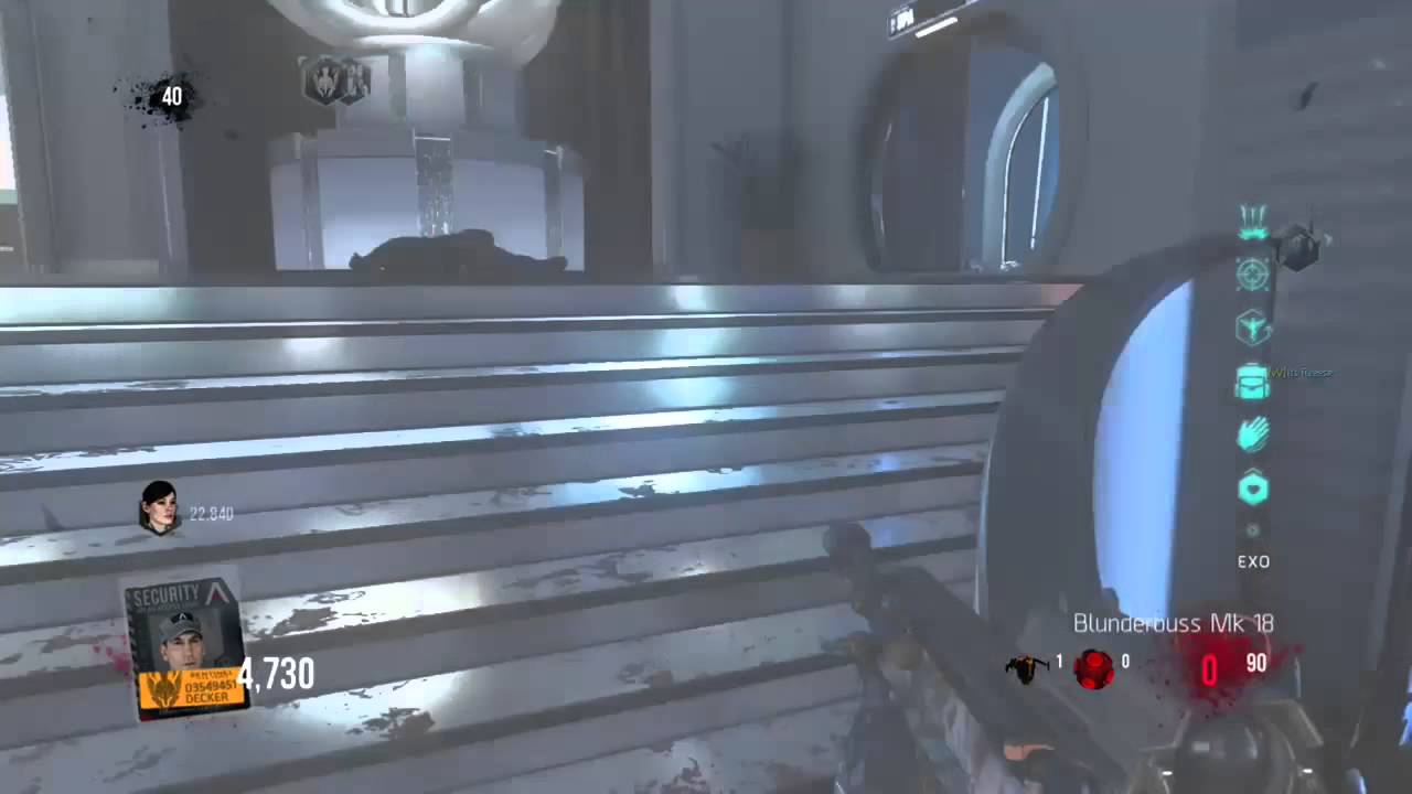 COD AW Zombies Round 40 (Descent) - YouTube