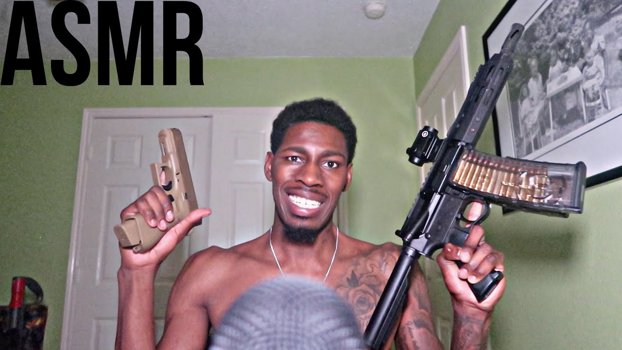 ASMR| **INSANE GUN SOUNDS** FOR SLEEP + SOFT WHISPERS😴 - YouTube