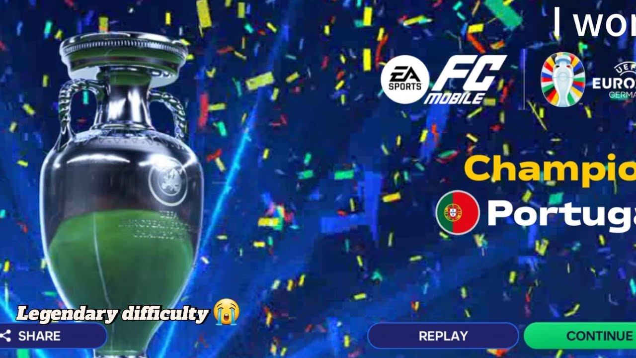 Winning the Euro 2024 Fc Mobile (Legendary difficulty) - YouTube