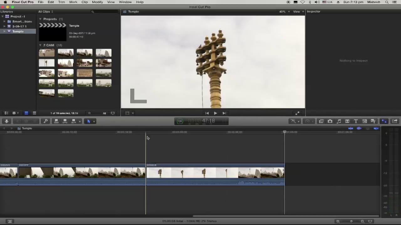 Fcp X Basic editing tutorial Class 2 - YouTube