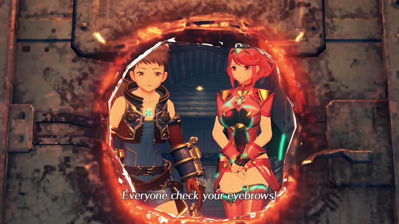 Pyra Burns a Hole Through a Door | Xenoblade Chronicles 2 Cutscene ...