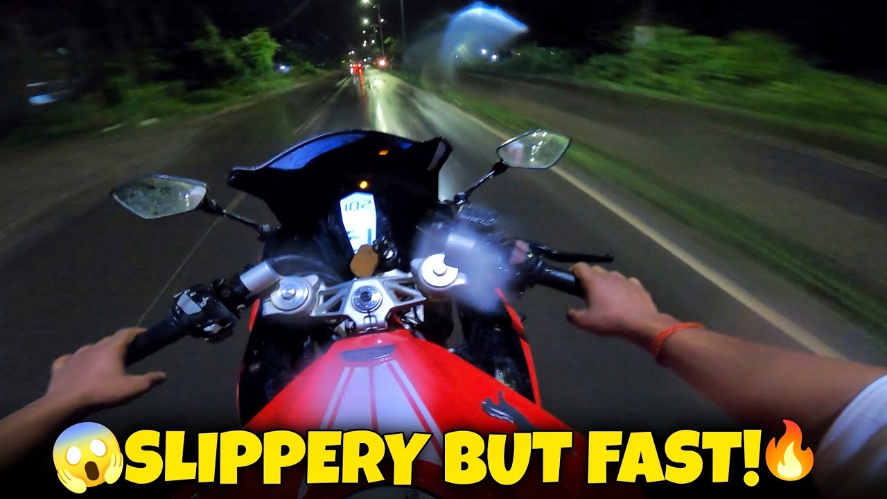 Slippery Road + Rain Pe Full Speed Mein Gaya 😳 | Real Ride Experience ...
