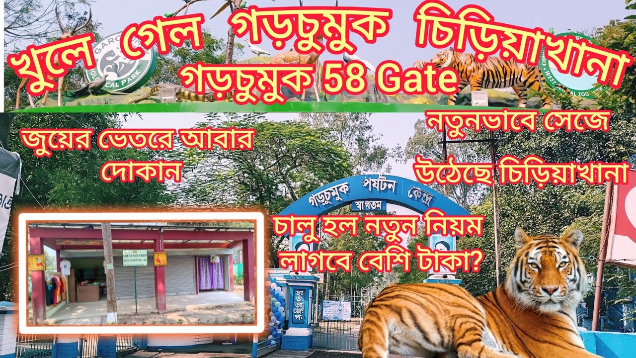 খুলে গেল গড়চুমুক চিড়িয়াখানা 2024 | Garchumuk Zoological Gardens ...