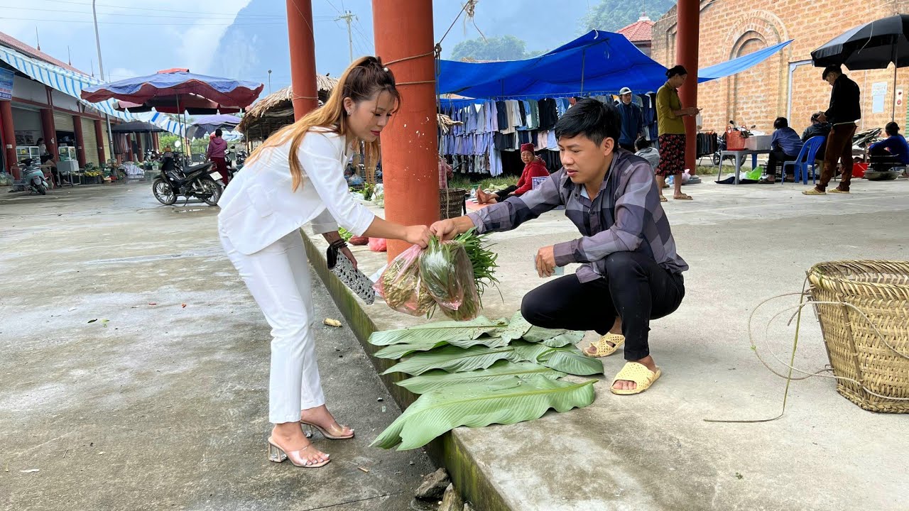 Harvesting Ginger & Forest Vegetables Goes to the market sell | Hà Tòn ...