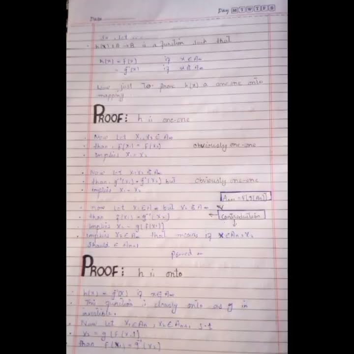 statement and proof Schroeder Bernstein theorem ........ - YouTube