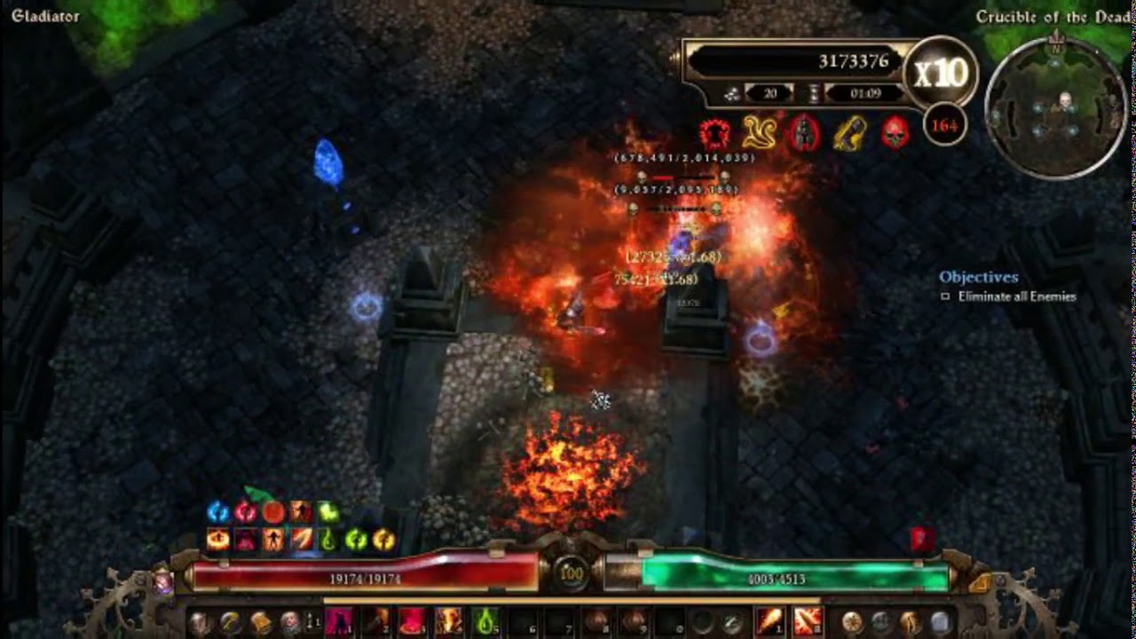 Grim Dawn fire/burn Pyromancer 150-170 - YouTube