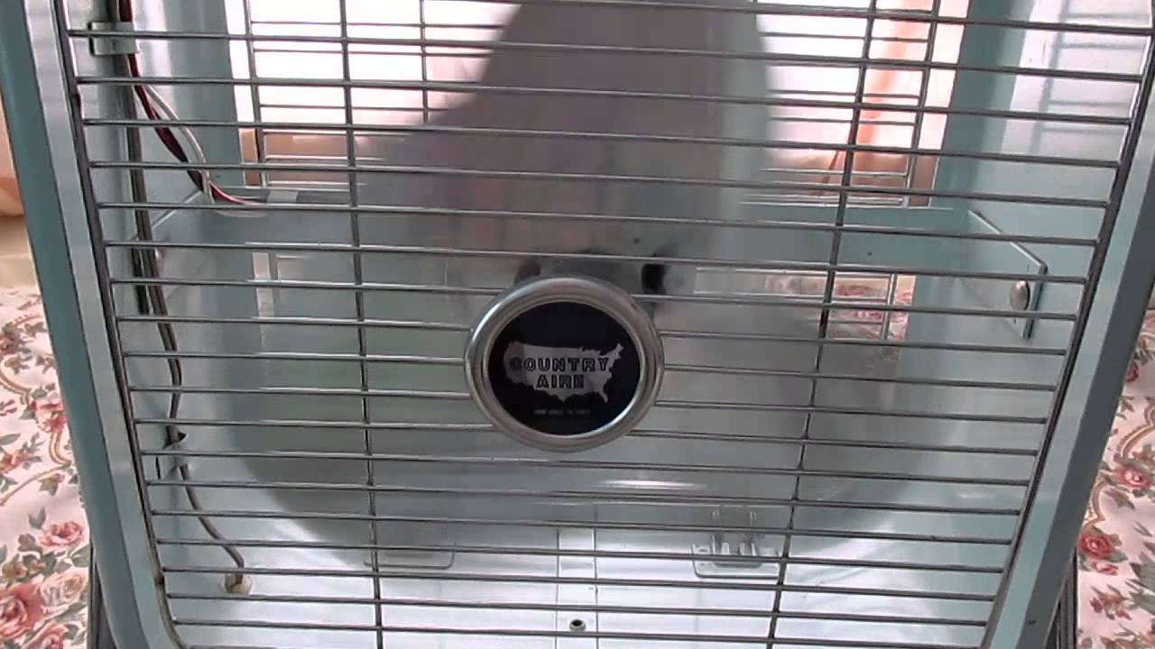 1965 lakewood country aire 12 inch vintage box fan - YouTube