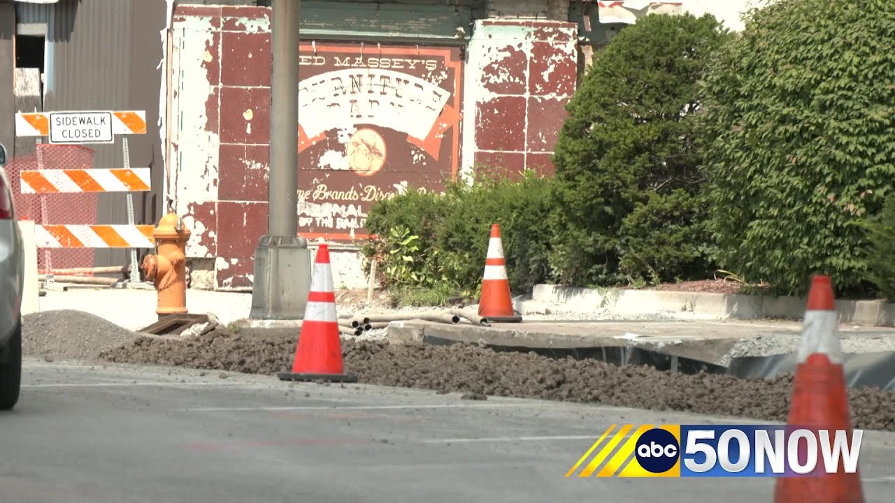 Construction underway for Watertown DRI streetscape projects - YouTube