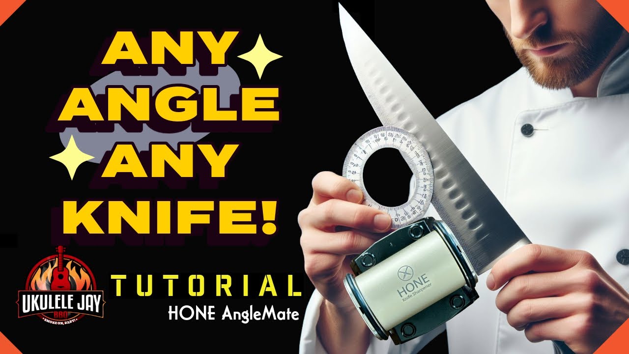 Sharpen Knives At ANY ANGLE With Hone Rolling Knife Sharpener AngleMate ...