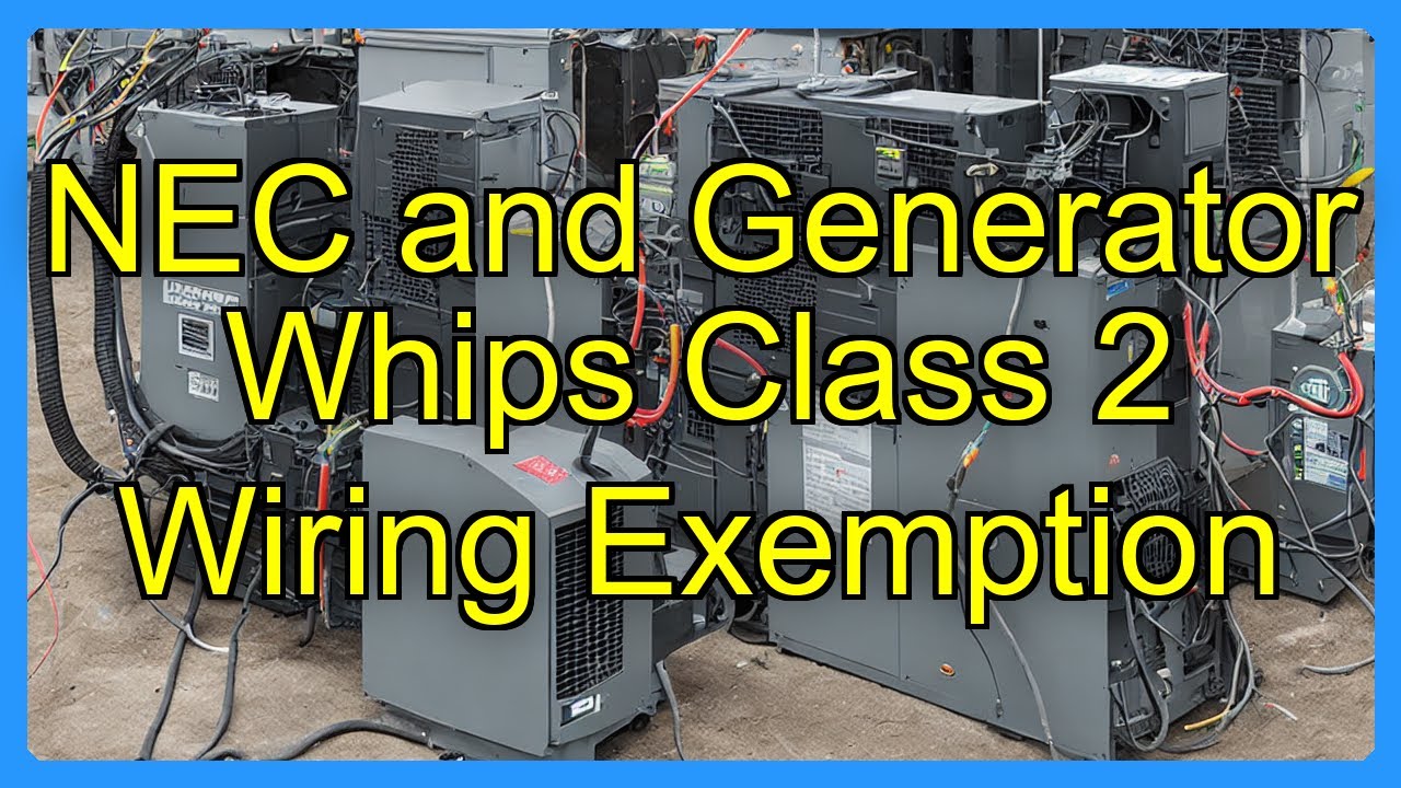 NEC and Generator Whips Class 2 Wiring Exemption - YouTube
