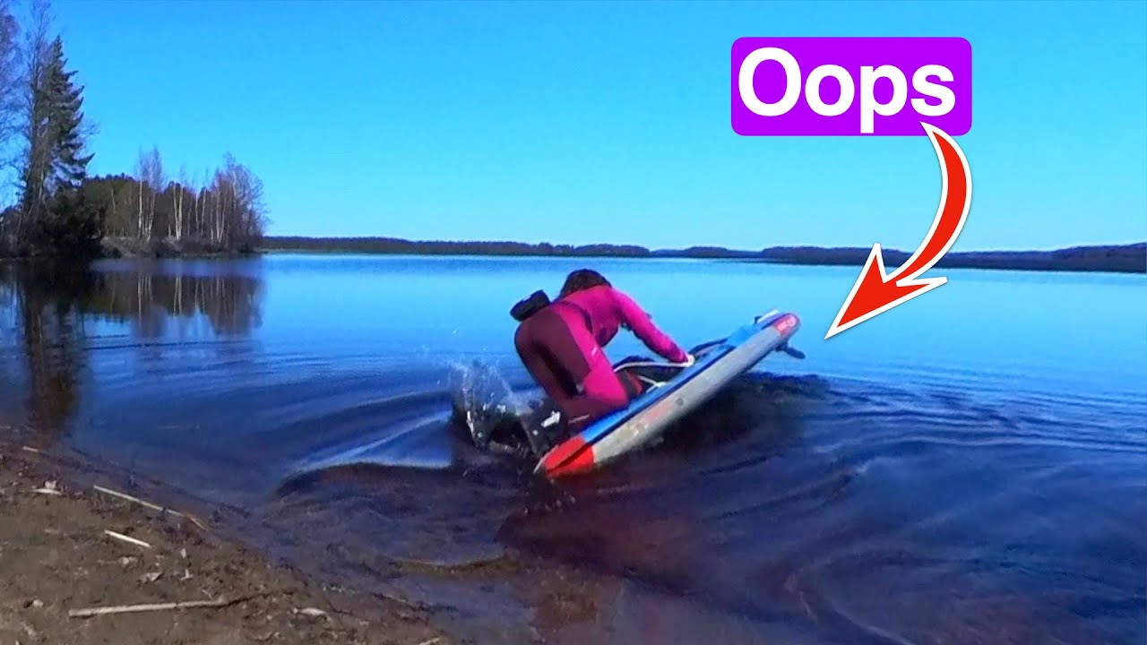 Fail to Launch from beach when lake open up after winter! SUP Paddle ...