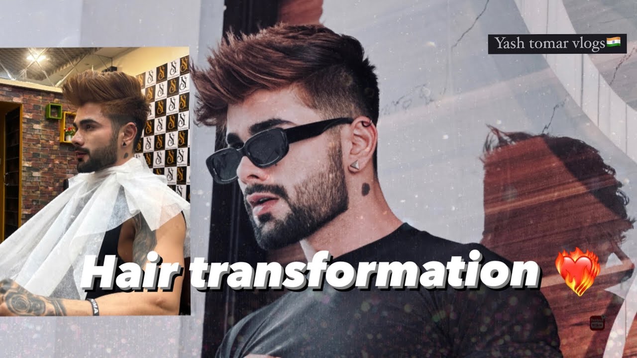 Hair colour transformation vlog | YASH TOMAR - YouTube