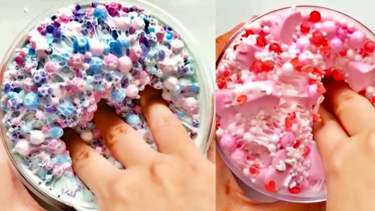 Crunchy slime - satisfying slime ASMR video compilation - YouTube