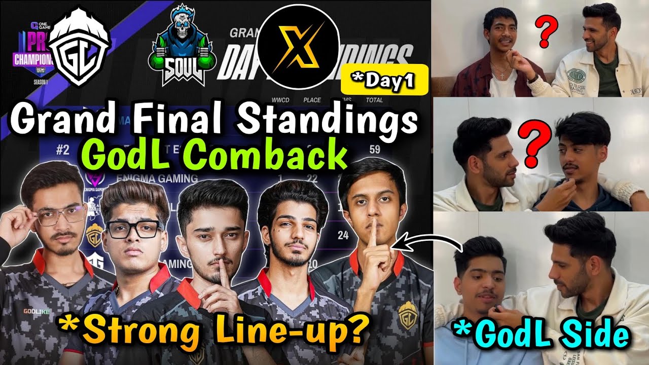 GodL Strong Line-up?😳 GRAND FINAL D1 Standings Soul, GodL, Tx, GT - YouTube
