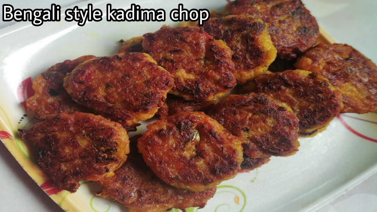Bengali style kadima chop/cutlet | Crispy Kadima chop recipe| Kadima ...