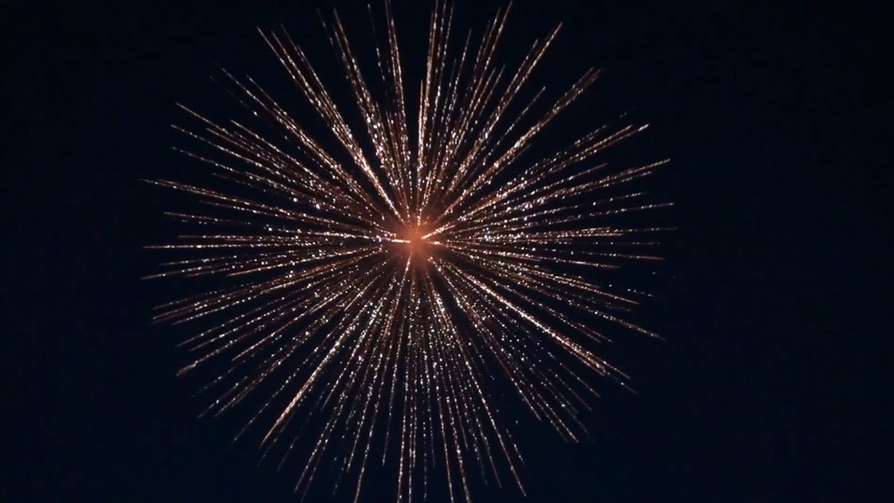 8" Coco shell fireworks - YouTube