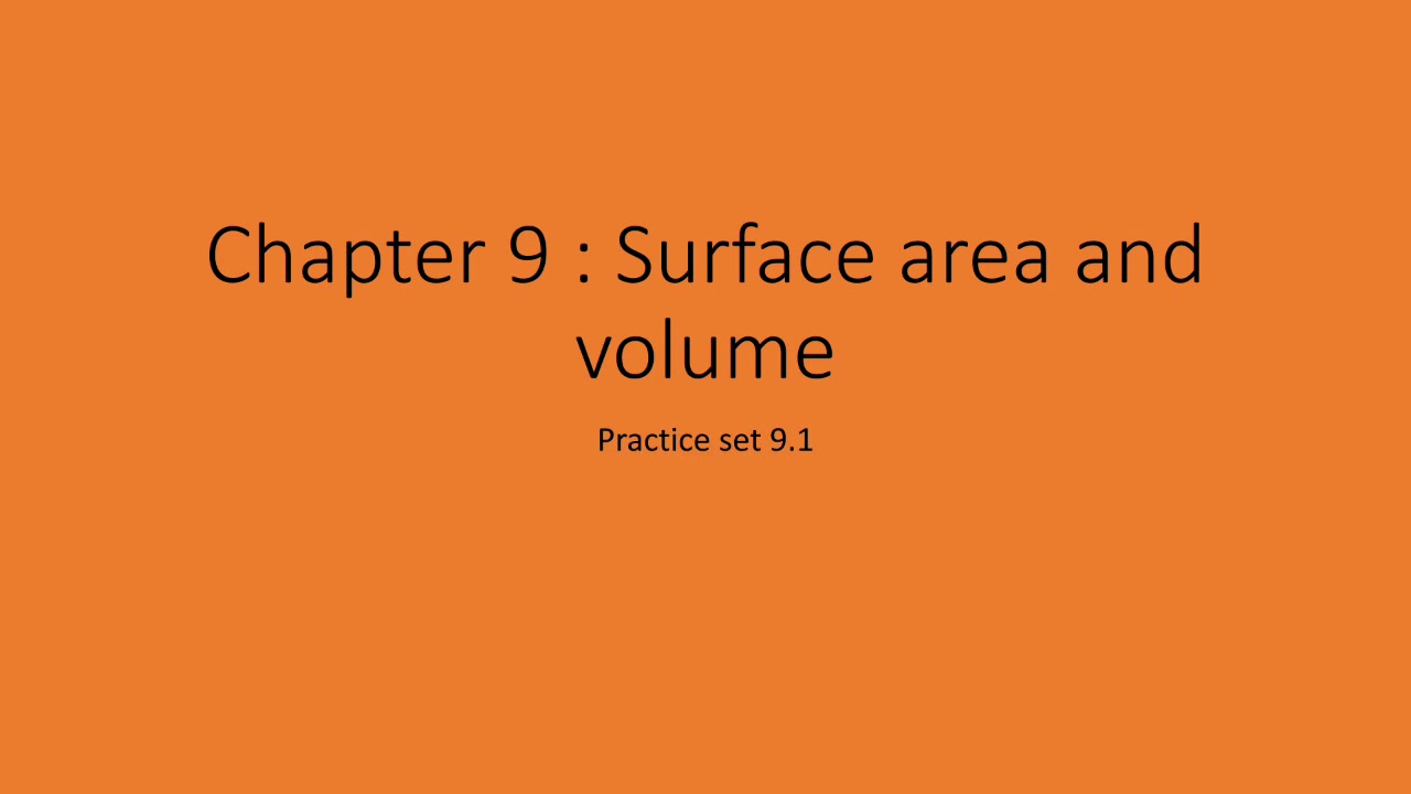 Std :IX Chapter 9: surface area and volume Practice set 9.1 Q. 3 and Q ...