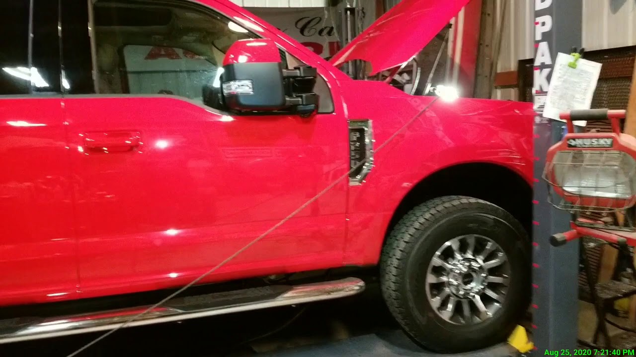 Where to find the upfitter wires on a 2020 Ford F250 - YouTube