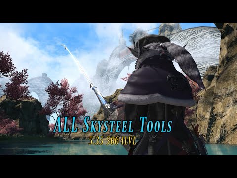 FFXIV: ALL Skysteel 500 Item Level Relics - YouTube