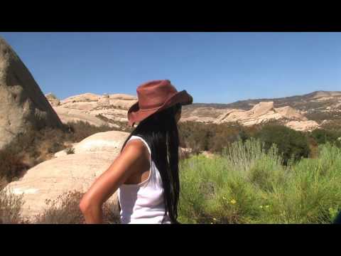 Bikini Czar with what famous Sci-fi series shot on the hill behind her to the right