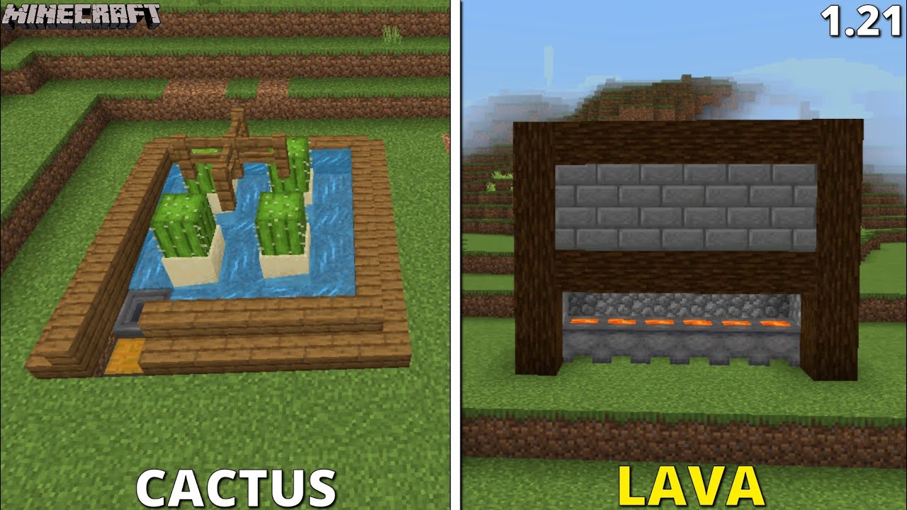 Two Easy Starter Farms in Minecraft 1.21 |Java Edition |Bedrock Edition ...