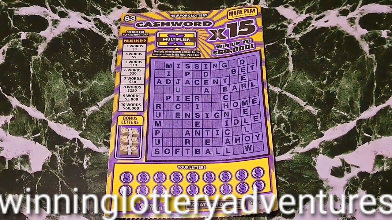CASHWORD X15 $3 NY LOTTERY SCRATCH OFF - YouTube