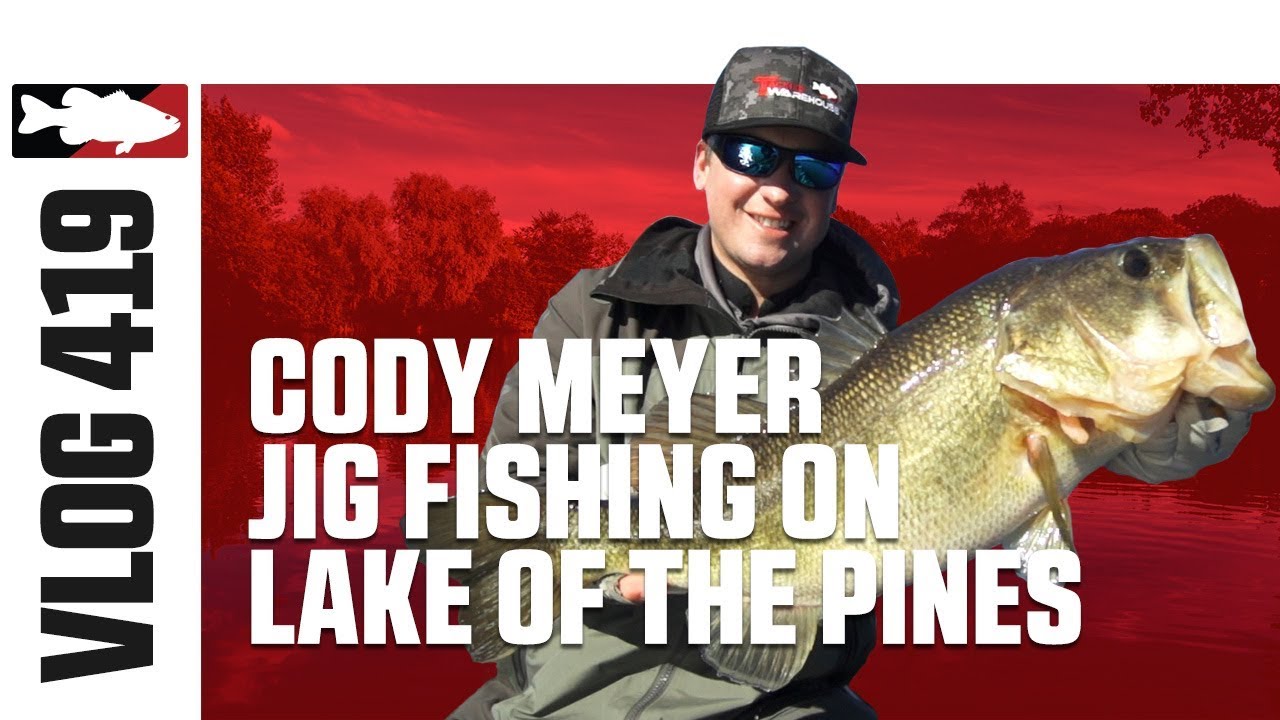 Cody Meyer Fishing the Strike King Tour Grade Football Jig on Lake of ...