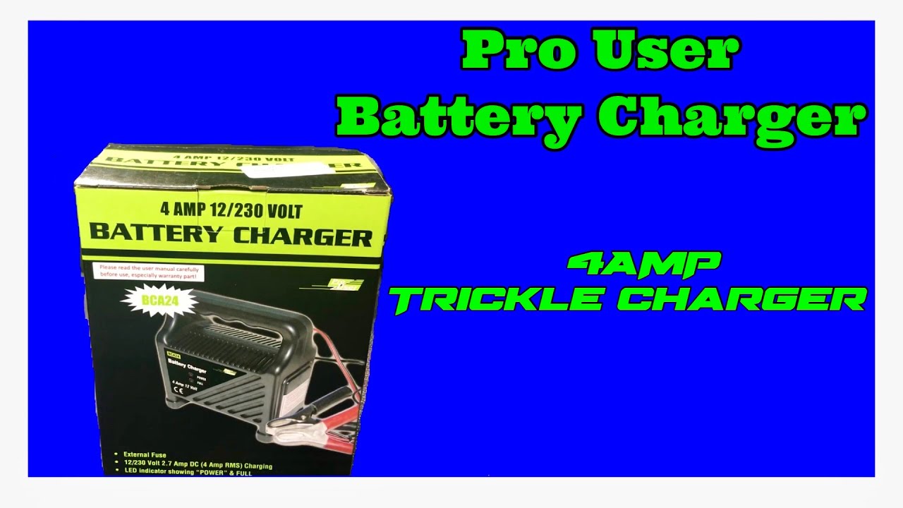 Pro User Battery Changer | Trickle charger - YouTube