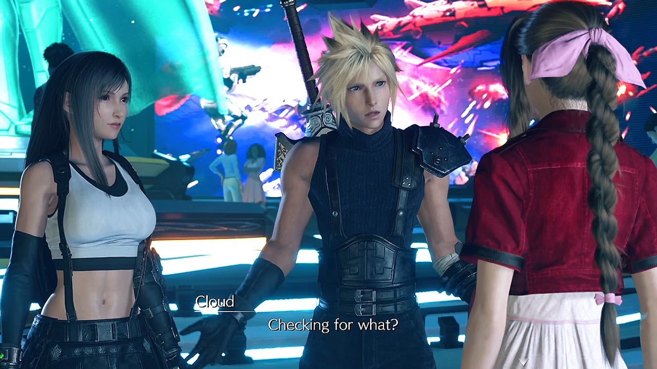 Aerith Gets Jealous Over Tifa Cutscene - YouTube